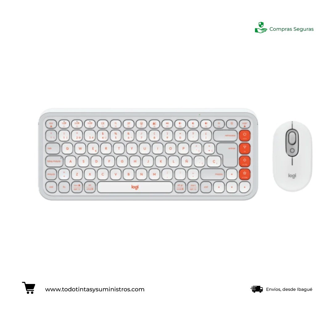 Combo Logitech Inalámbrico Teclado y mouse POP Icon Blanco | Combo ... Combo Logitech Inalámbrico Teclado y mouse POP Icon Blanco | Combo ...